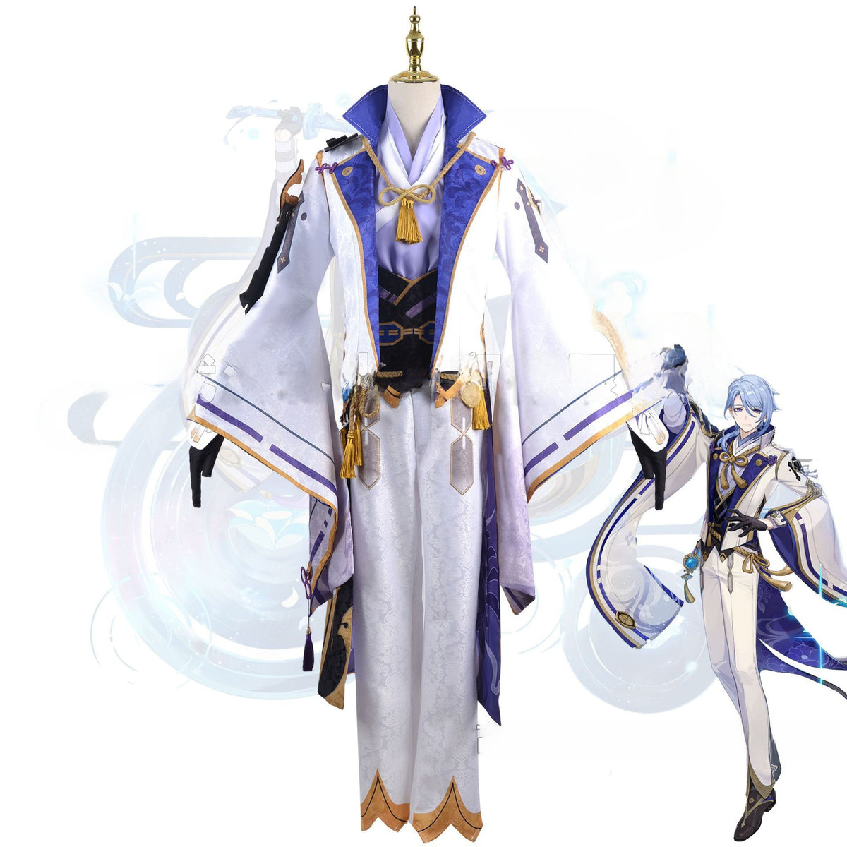 Genshin Impact Ayato Cosplay Costume – Cosparty