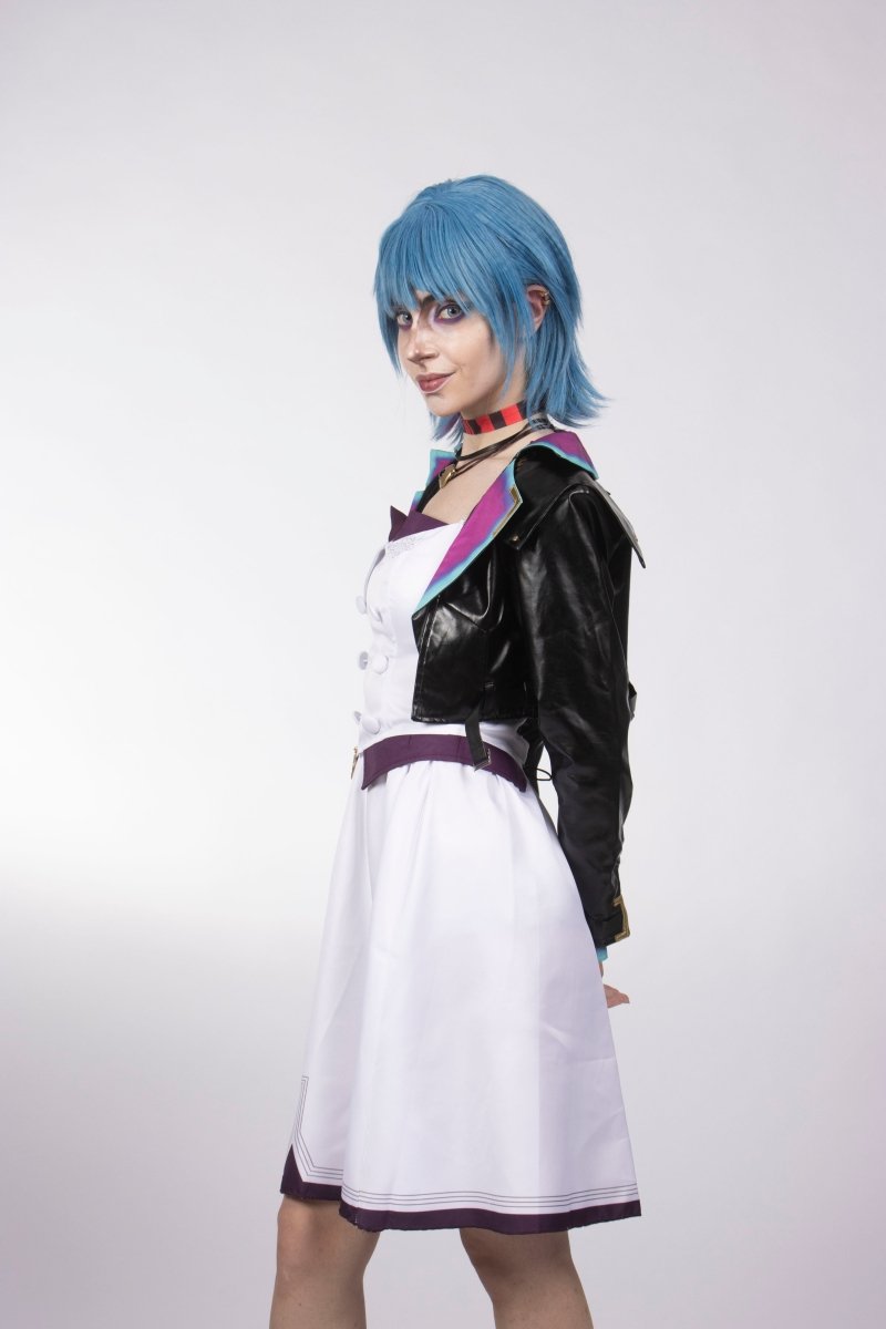 Arcane Season 2 Powder White Dress Cosplay Costume – Cosparty