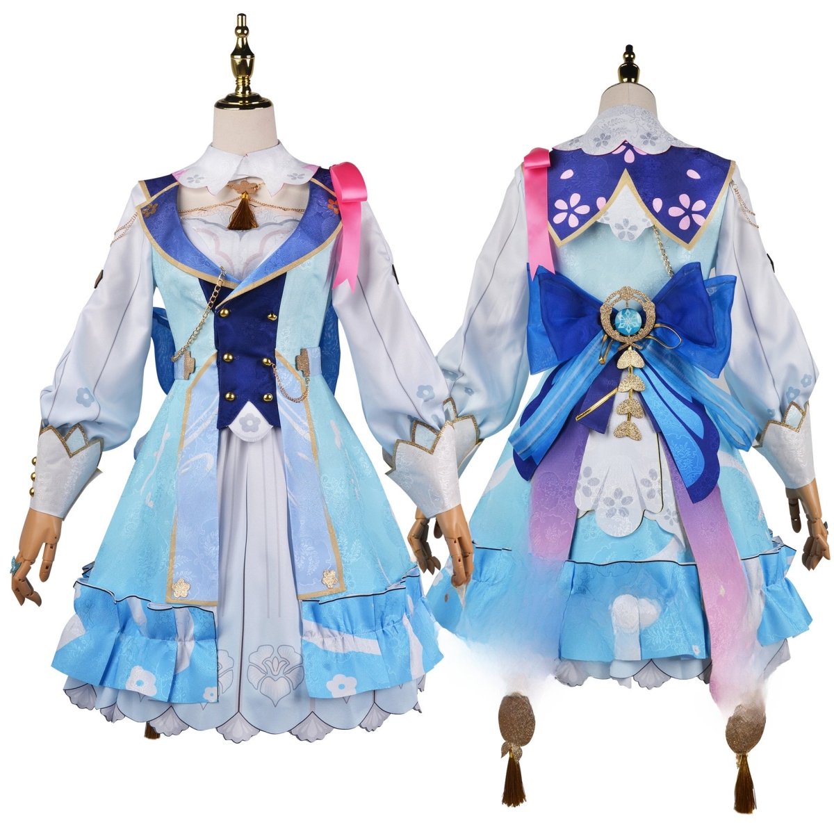 Genshin Impact Ayaka Springbloom Missive Cosplay Costume – Cosparty