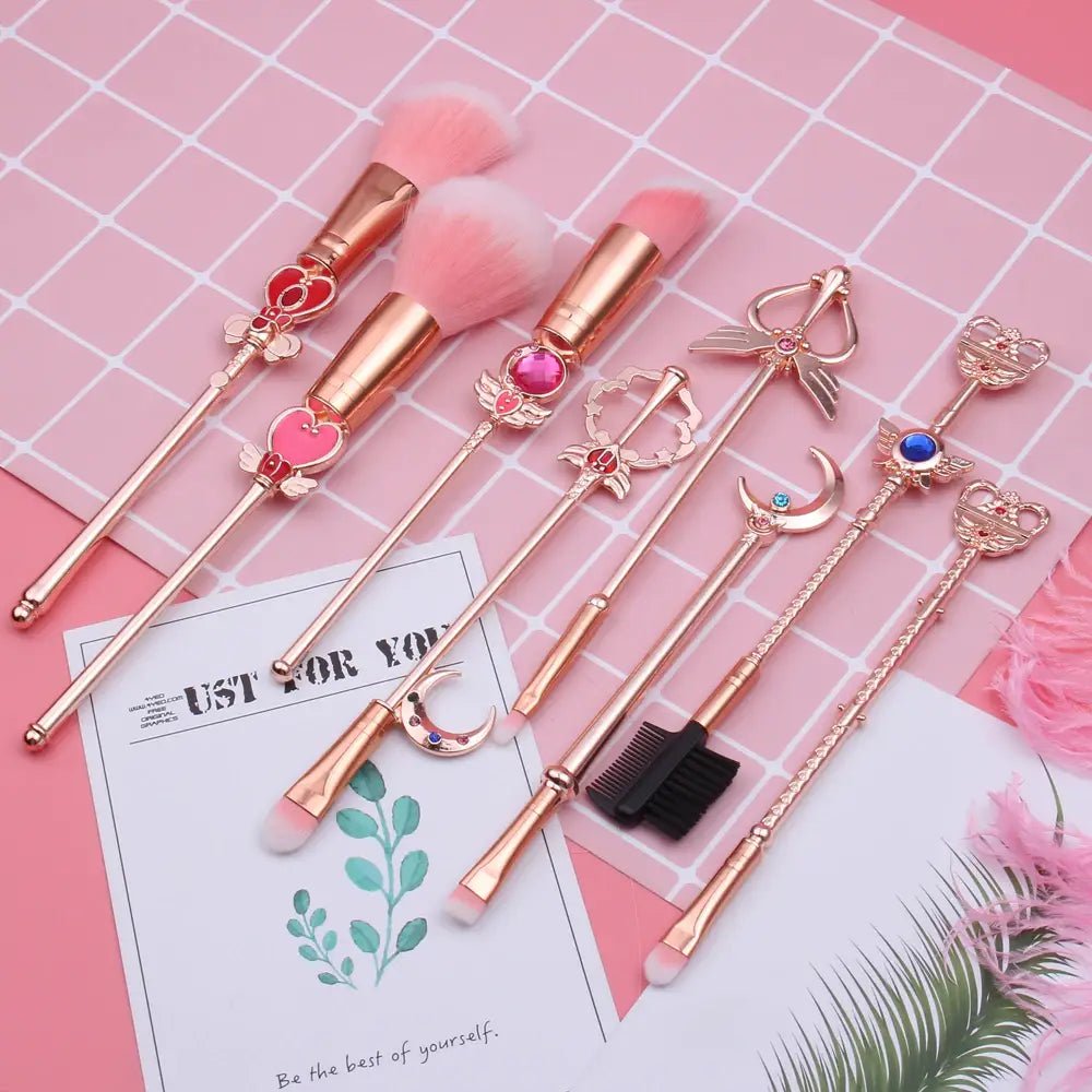 Magical Girl Wand Inspired 8 Piece Makeup Brush Set – Cosparty